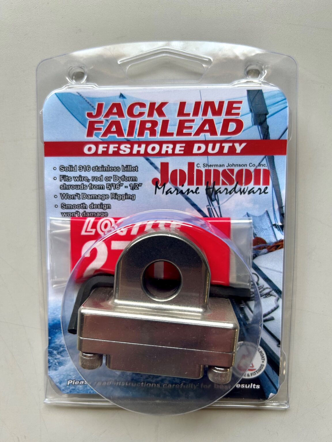 CSJ #49-100 STAINLESS STEEL JACK LINE FAIRLEAD - C. Sherman Johnson Co ...